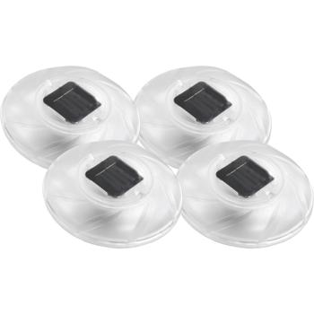 Set of 4 floating solar pool lights with color change: a magical ...