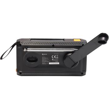 DAB+/FM solar crank radio with SOS function & alerts: 2000 mAh power ...