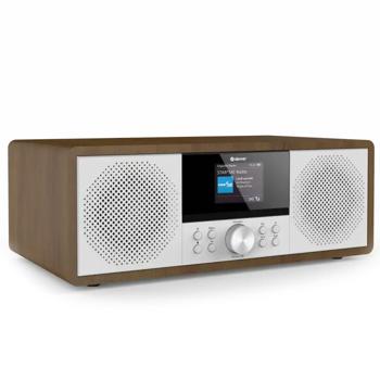 Compact music system in wood look: premium internet radio, DAB+/FM, CD ...