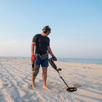 Professional metal detector, digital, waterproof, LCD display ...
