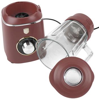Modern stand mixer, 1000W, Bordeaux matt, 1.5L glass - stainless steel ...