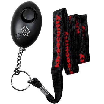 4er-Set Lautstarker 120 dB Personenalarm mit LED-Taschenlampe, schwarz ...