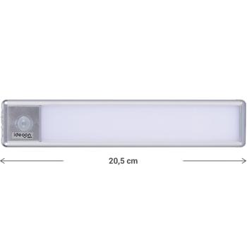 2er-Set Flache Akku LED-Lichtleiste, 20,5cm mit Bewegungssensor ...